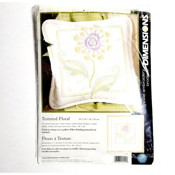Dimensions | Accents | Dimensions Textured Floral Crewel Embroidery ...